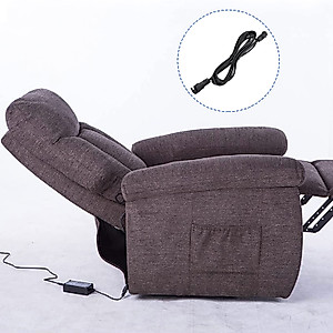 Tecreddy Recliner Extension Cord 6 Feet Replacement Power Supply Cable for Okin Limoss Lazy boy Pride Catnapper Lift Chair Power Recliner