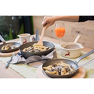 Riess, 0382-023 Iron Cutlet Pan, Classic Iron Pan, Diameter 24 cm, Height 9.3 cm, Iron, Induction