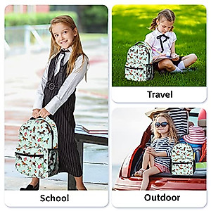Lamtwbos Horse Print Kids Backpacks for Girls Boys Middle-School Elementary Bookbags 17 Inch Waterproof Lightweight Schoolbag for Kids
