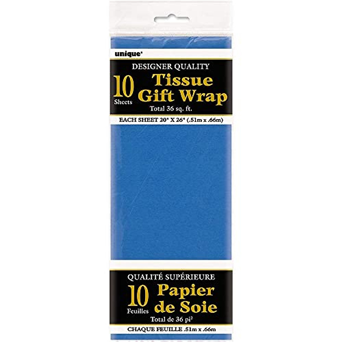 Tissue Gift Wraps - 20" x 26", Royal Blue, 10 Pcs