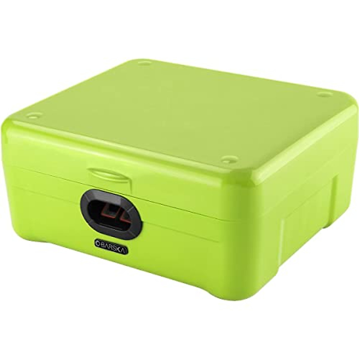 Barska AX12458 iBox Dual Biometric Secure Device Lock Box Security Safe, Green, Standard