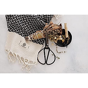 Madamelique Exclusive Hand Towels Set of 2-18 x 40 Inches - Decorative Bathroom Peshtemal Towel for Hand, Face, Hair, Yoga, Tea, Dishcloth, Kitchen and Bath - 100% Pure Cotton (Black)