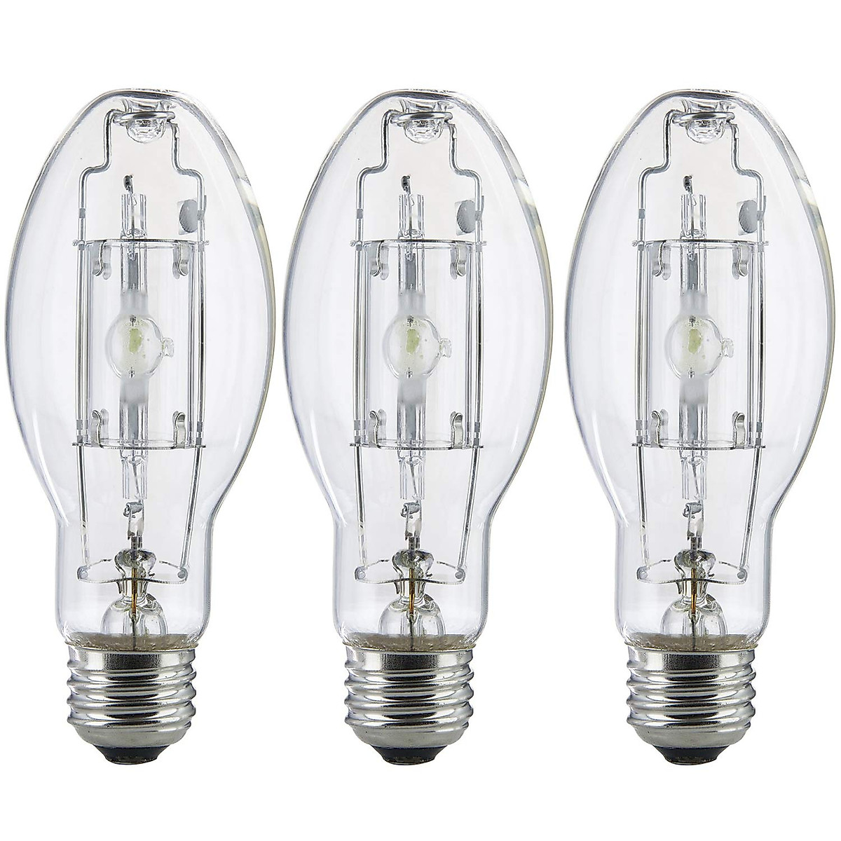 Bluex Bulbs 3 Pack MP150/U/MED 150 Watt Metal Halide ED17 Bulb, Medium Base, Clear Metal Halide Bulb 150W M102/O 4000K 13300 Lumens