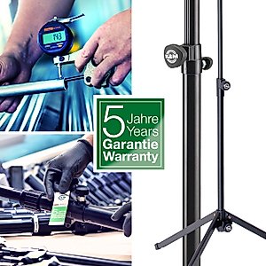 K&M Konig & Meyer 18811.000.55 Keyboard Stacker | Compatible w/ K&M Omega Table Style Stand | Add Keyboard, Laptop, Midi Controller, Mixer | Height/ Tilt/ Width Adjustment | Steel | German Made Black