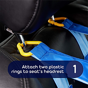 Baby Car Seat Toys - Infant Soft Toys 0 to 12 Months for Car Seat - Rear-Facing Car Seat Travel Activity Mat for Baby - Includes Rattle, Squeaky and Rustle Sensory Toys with Teether