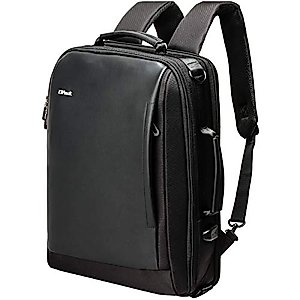 OPACK Rfid Business 15.6 inch Laptop Backpack Convertible Increase Compartment Anti-Theft Laptop Rucksack USB Charging and Water Resistant College Multi-Functional Travel