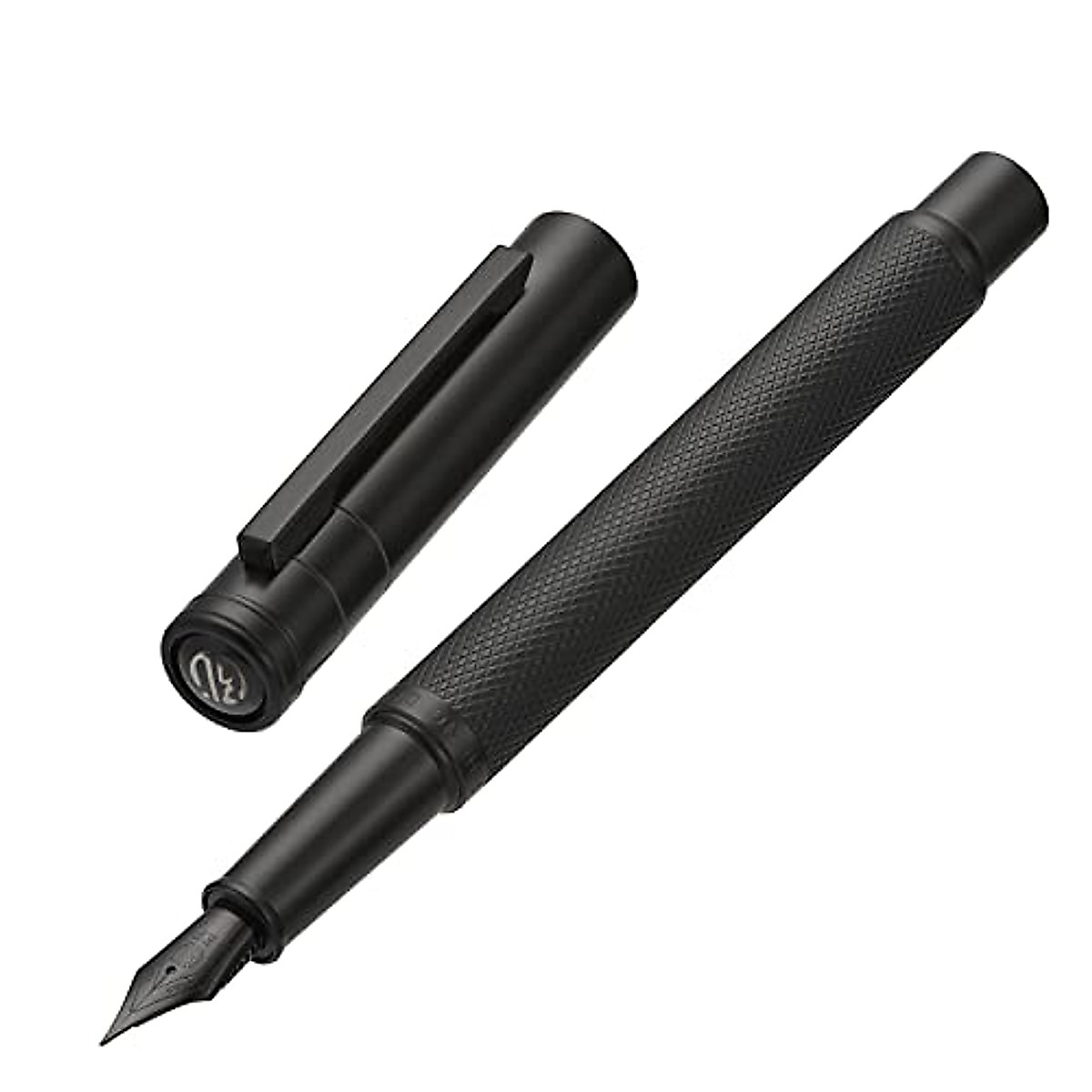 Asvine Matte Black Fountain Pen - Extra Fine Nib & Gift Set