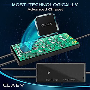 [Latest 2023 Chip] 5G Digital HD TV Indoor Antenna, Long Range 250 Miles Reception, Black Signal Amplifier for 4K Smart TV, Magnetic Base + 16.4 Coaxial Cable, Claev USA