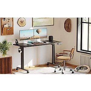 BANTI B-DJ-55BK Standing Desk, 55 inch, Black