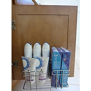 Catch 101 All Purpose Bathroom Kitchen Wall Caddy Basket Storage Organizer with Removable Bracket - Great for Bathroom, Kitchen, Garage, Laundry Room