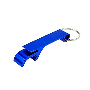 Xiaoyztan 20 Pcs Antler Design Bottle Opener Keychain Pendants, Aluminum Portable Keyring Beer Bottle Opener Pocket Small Bar Claw Beverage Multi-functional Tool, Blue