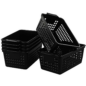 Begale Plastic Storage Basket/Bins Organizer, Set of 6