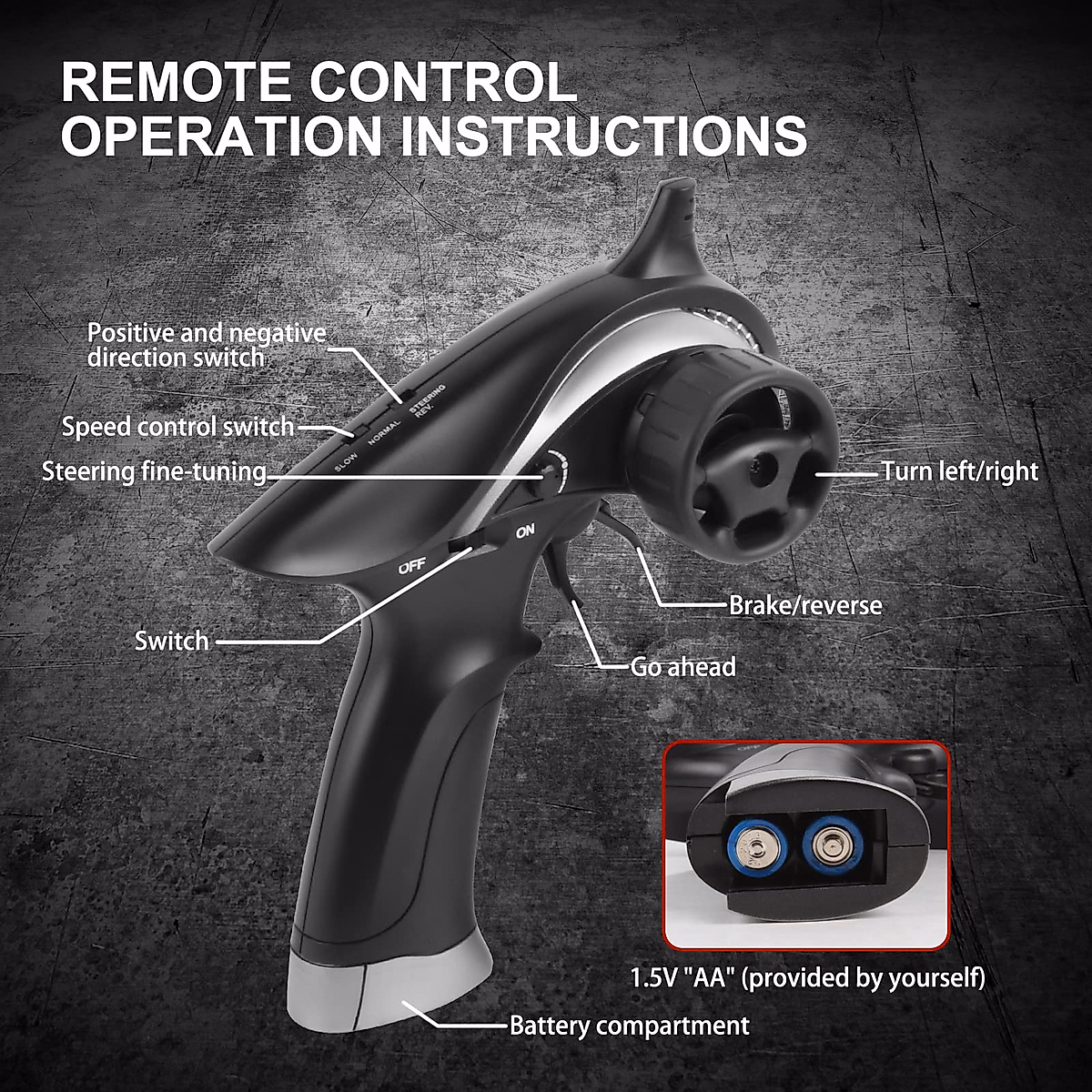GoolRC RC Drift Car, 1:18 Scale Remote Control Car, 2.4GHz 4WD 30KM/H High Speed RC Racing Car with LED Light Strip and 2 Batteries for Adults and Kids