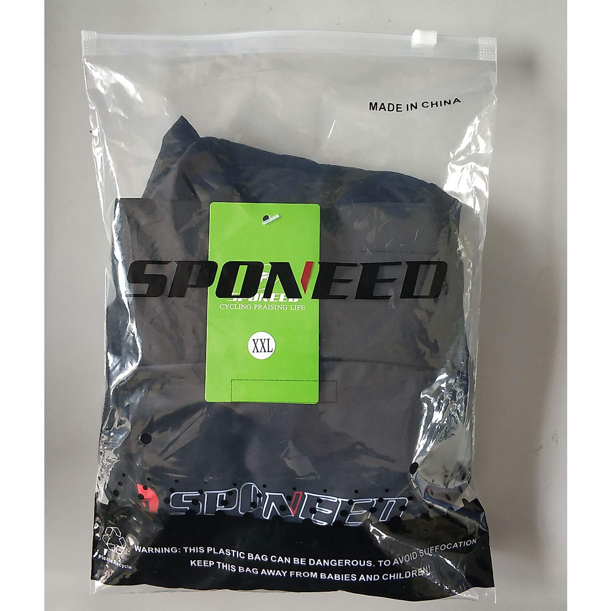 sponeed Men's Cycle Shorts Underwear Printed Quick Dry Bicycle Bike Padded Pant for Riding US XL Multi