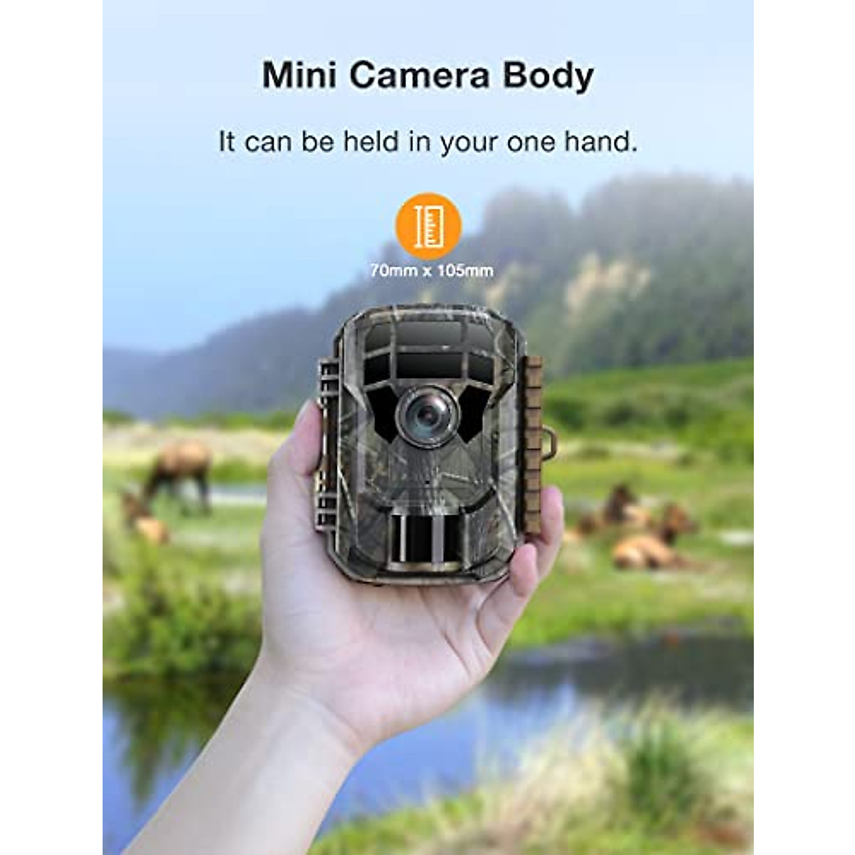 VOOPEAK 2 Pack Trail Camera - Game Camera 36MP 2K Motion Activated Trail Cam Scouting Hunting Cam Wildlife with 2.0 LCD Screen 120° Wide Angle Lens Night Vision Waterproof IP66