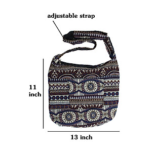K'Long Brocade - Women Large Cross Body Shoulder Handbags/Purse (Brocade Fabric) … (Cross body L15)