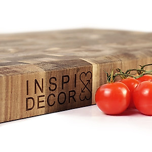 Cutting Board for Kitchen, Extra Large Thick Mosaic Acacia Wood Chopping Board 18x24x1.5 inch, Butcher Block Cutting Board, Housewarming Gifts for New House(Gift Box Included)