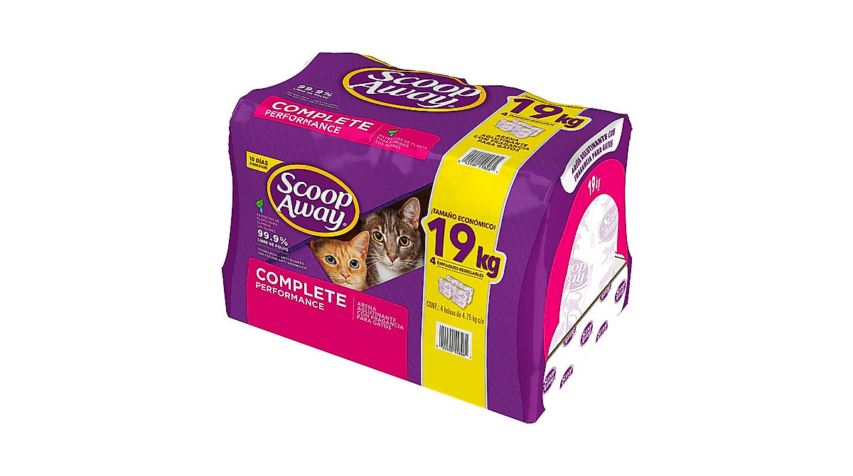 Scoop Away Cat Litter 19kg - Odor Control & Easy Clumping