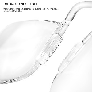 Noble Small Reading Glasses (3 Pack) - Rimless Readers with 3 Wallet Credit Card Holders and 1 Cell Phone Case - Pocket Magnifying Cheaters for Men and Women (+2.00)