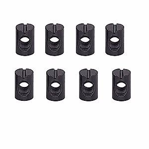 20PCS M6 x 12 MM Barrel Nuts Cross Dowels Slotted Nuts Baby Bed Crib Screws Hardware Replacement Kit for Bunk Bed Beds Headboards Chairs Furniture