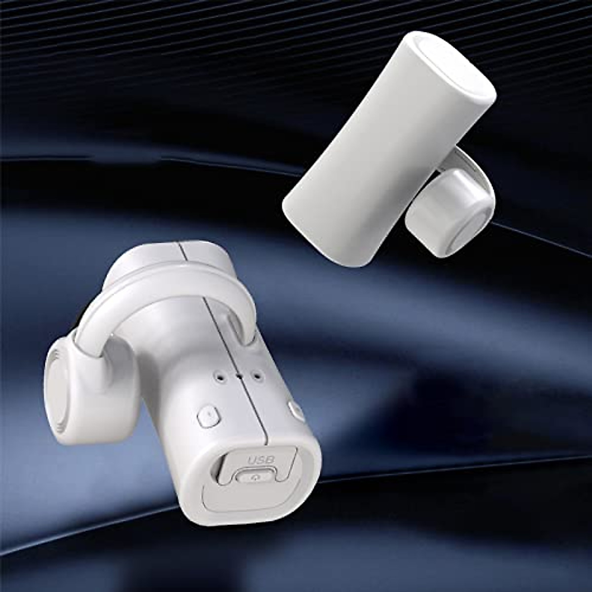 Charella #x2Kc45 5 2 Low Latency Gaming True Bo-Ne Conduction Bluetooth Headset No in-Ear Sports Sweatproof Bo-Ne Conduction