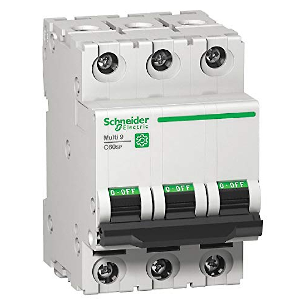 Schneider Electric Miniature Circuit Breaker, 10 Amps, Number of Poles: 3, 240VAC AC Voltage Rating