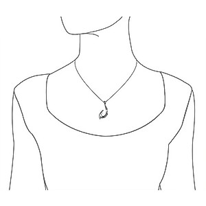 Sterling Silver Hand Engraved Hawaiian Fish Hook Pendant