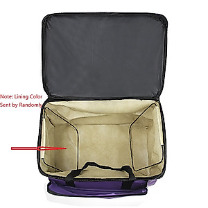 Large Fundamentals Art & Crafts Supplies Organizer Bag Padded Tote Adjustable Shoulder Bag Foldable Essentials Art Storage Cargo Carry Case for Brush Markers Pencils Sketchbook Watercolors Art Palette