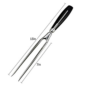 Kakamono Chef pro Stainless Steel Carving Fork Barbecue Fork BBQ Tools Meat Forks 13 Inch