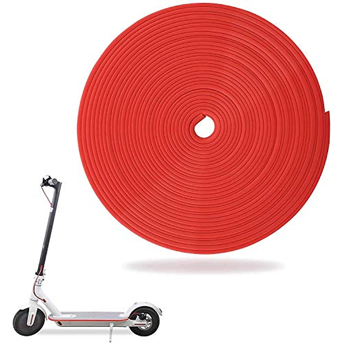 Stormytime Anti-Collision Strip Replacement for Xiaomi M365 / Pro Ninebot ES Max G30 Gotrax Electric Scooter Parts, Prevent Scooter from Friction Damage Bumper Protective (Red)