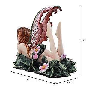 Ebros Amy Brown Whimsical Primrose Spring Flower Garden Fairy Figurine FAE Magic Statue Fantasy Collectible 4.75" Long