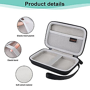 Canboc Hard Case for New Canon Ivy 2 Mini/Canon Ivy Mini/Canon Ivy CLIQ+ CLIQ 2 CLIQ+2 Photo Printer Mobile Wireless Bluetooth Instant Camera Printer, Mesh Bag fit Photo Paper Cable, Black