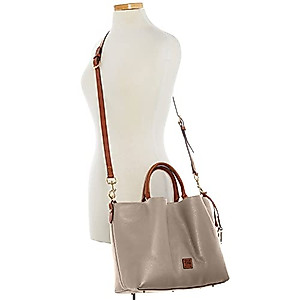 Dooney & Bourke Handbag, Pebble Grain Large Barlow Satchel - Taupe