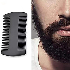 Beard Care Kit Stocking Stuffers for Men Gift Black Beard Brush with Boar Bristles,Anti-Static Fine & Wide Tooth Facial Apron Beard Cover Perfect Father's Day gifts for Dad Men Boy Friend