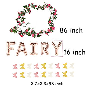 JeVenis 3 PCS Fairy Party Balloon Fairy Party Decoration Fairy Party Favors Fairy Garden Decoration for Fairy Theme Birthday Wedding Decoration
