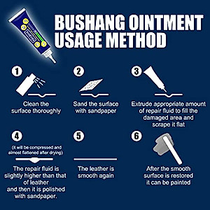 LIUZHIPENG Leather Repair Filler Gel Advanced Leather Repair Cream Color Restore Paste Scratch Hole Rip Filler for Furniture, Sofa, Car Seats, Jacket, Shoes