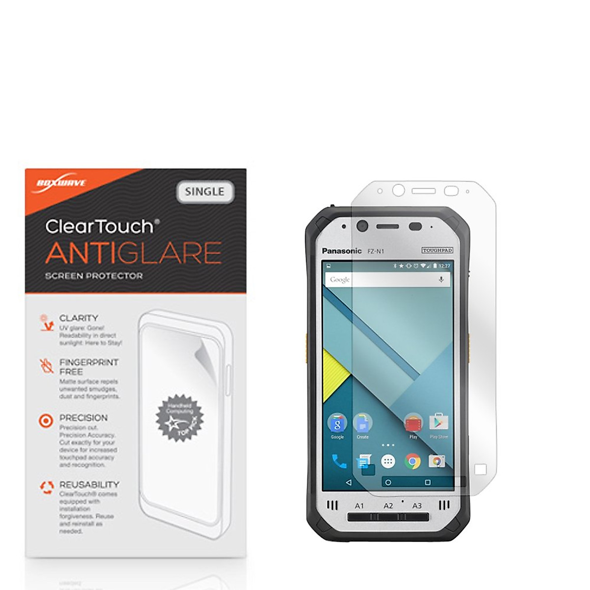 BoxWave Screen Protector for Panasonic Toughpad FZ-N1 (Screen Protector ClearTouch Anti-Glare, Anti-Fingerprint, Scratch Proof Matte Film Shield for Panasonic Toughpad FZ-N1