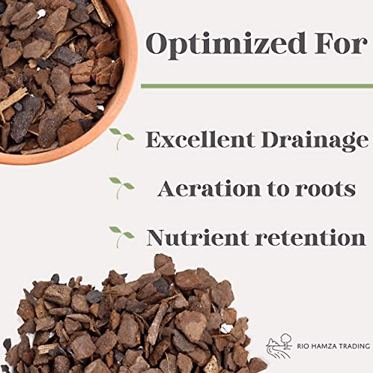 Orchid Potting Mix, Hand Blended All Natural Potting Soil Media for Orchid Plants, Fast Draining Healthy Media for Planting or Orchid Repotting- 8qts