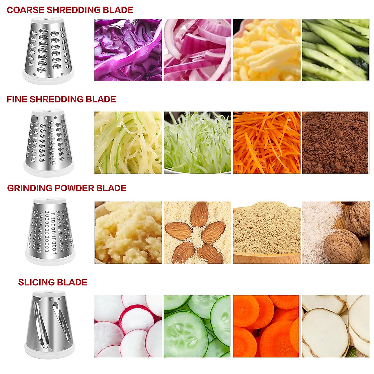 Meat and Food Grinder Attachments for KitchenAid Mixer with Cheese Grater Attachments, Metal Meat Grinder kitchenaid and Slicer Shredder Set for Kitchen aid Accessories and Attachments By KassunKoch