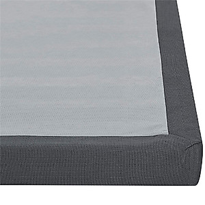 Hercules 4 Inch Low Profile Foundation Mattress Box Spring Replacement, Queen