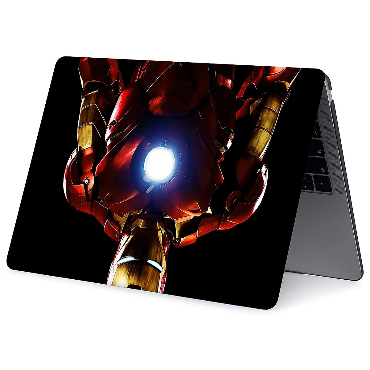 Bandless Case Compatible with MacBook Air 13 Retina 2020 2019 A2337 M1 A2179 A1932, Plastic Protective Hard Shell + Keyboard Cover for inch Touch ID - Ironman 1 A2337/A2179/A1932 (Air 2018-2020)