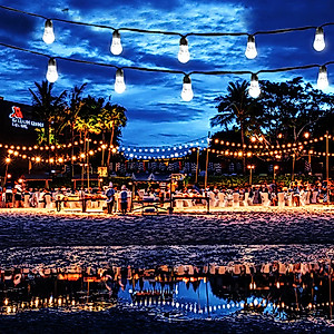 LiyuanQ Solar Outdoor String Lights Crystal Globe Light String Solar Powered Patio Lights with 8 Lighting Modes Waterproof Lights for Deck Backyard Garden Balcony Porch Wedding Party