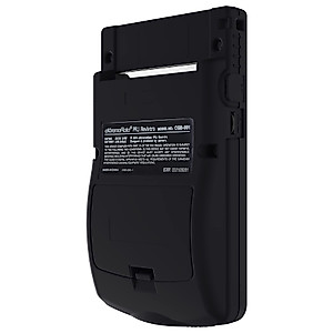 IPS Ready Upgraded eXtremeRate Black Replacement Shell Full Housing Cover & Black Screen Lens for Gameboy Color – Fit for GBC OSD IPS & Regular IPS & Standard LCD – Console & IPS Screen Without
