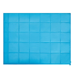 TONGDADA Kids Weighted Blanket | 40''x60'',10lbs | for Child Between 80-125 lbs | Premium Cotton Material with Glass Beads | Teal