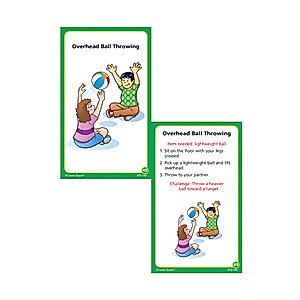 Super Duper Publications | Upper Body and Core Strength Fun Deck | Occupational Therapy Flash Cards | Gross Motor Movement Activity | Educational Learning Materials for Children