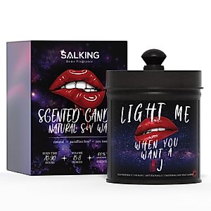 Valentines Day Gifts for Him, Funny Romantic Naughty Gifts for Him, Scented Candles Soy Aromatherapy Candle, Valentine Candle Gifts, Limited Edition Valentines Jar Candle