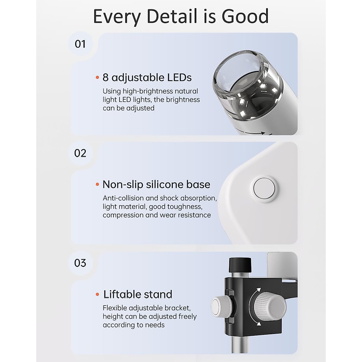 4.3" Coin Microscope - Aopick LCD Digital Microscope 1000X, 1080P USB Coin Magnifier for Error Coins with 8 Adjustable LED Lights, PC View, Compatible with MacOS Windows