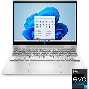 HP Envy 2-in-1 13.3" WUXGA (1920 x 1200) Touch-Screen Laptop | Intel Core i7-1250U Procoessor| 8GBDDR4 | 512GB SSD | Backlit Keyboard|Intel Iris Xe Graphics| Silver |Bundle Stylus Pen