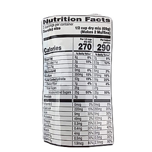 Generic Martha White Birthday Cake Muffin Mix 7.4 Oz (4 Bags) with Miss J’s Handy Kitchen Measurements Chart for Refrigerator-Bundle of 5