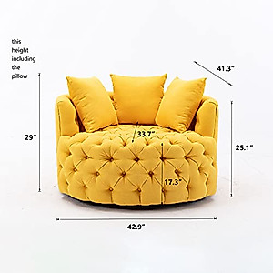 FANYE Oversized Power Lift Recliner Chair for Elderly W/Massage and Heat, 42.9", Yellow